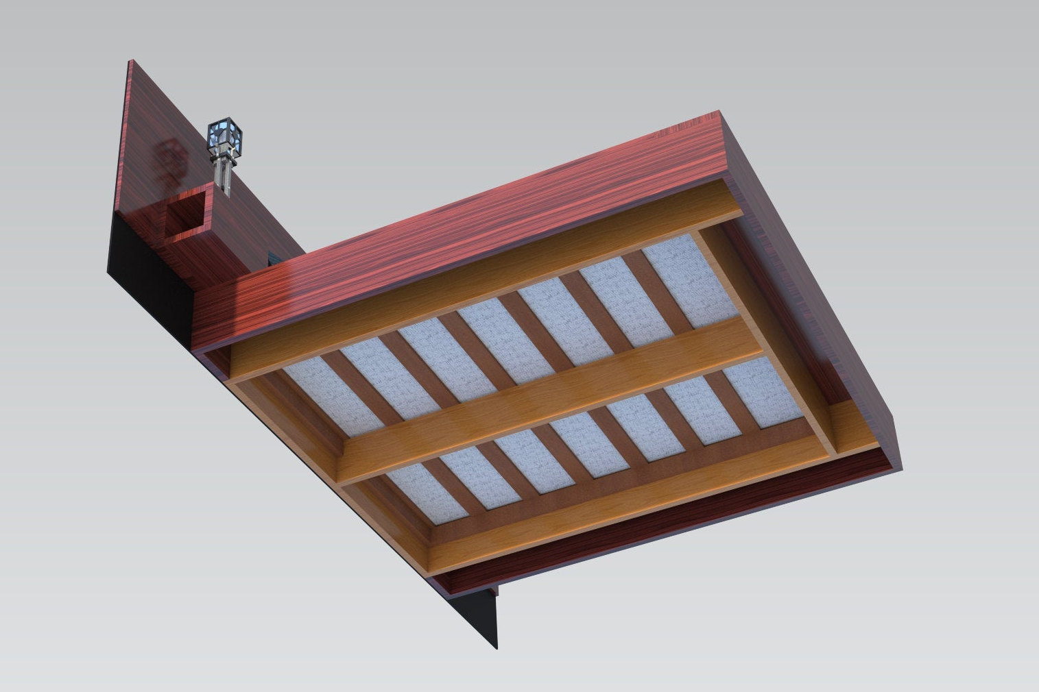 California King platform Bed Drawing Plans Modern Century Design - Etsy