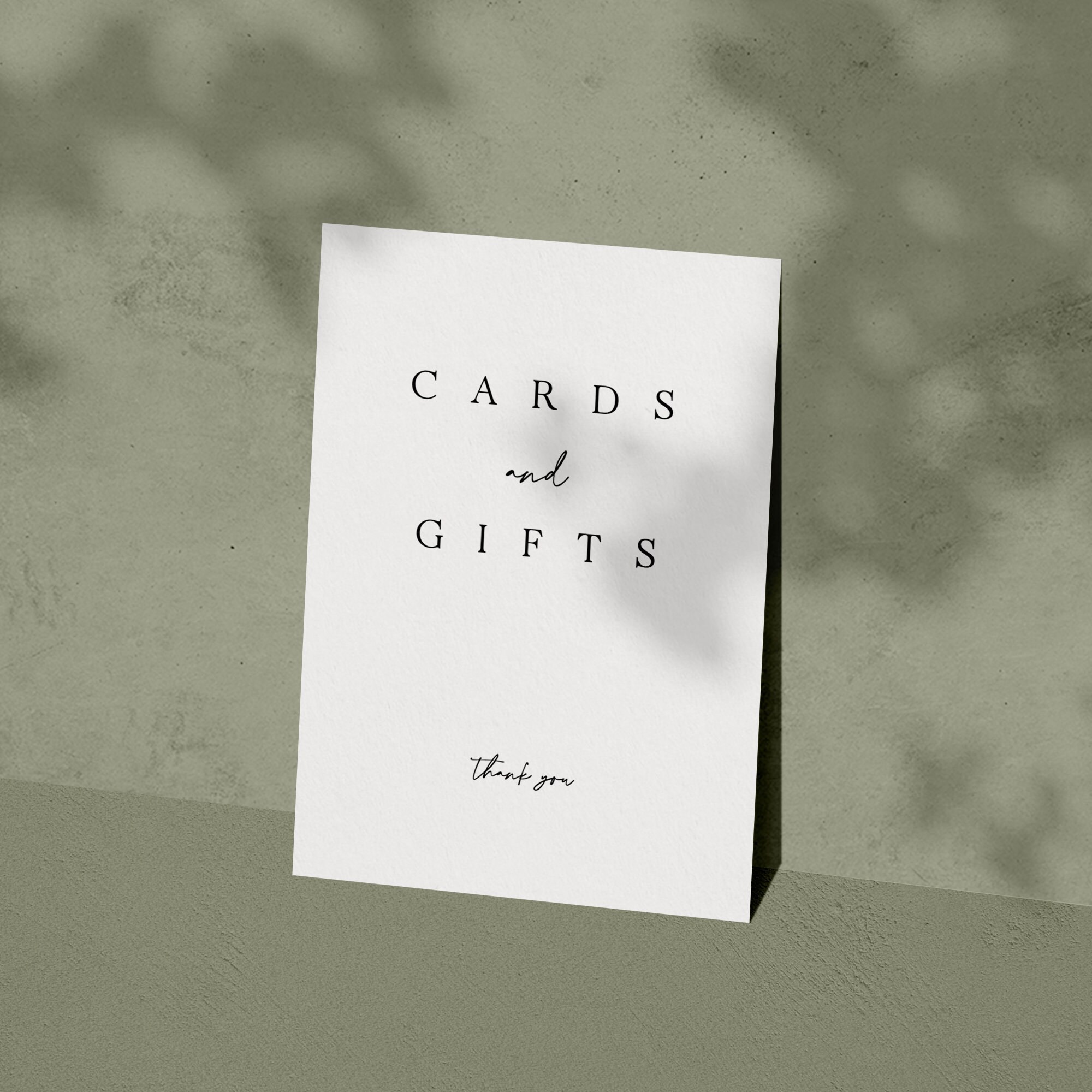 Cards and Gifts Sign Minimal Cards and Gifts Sign Sign for | Etsy