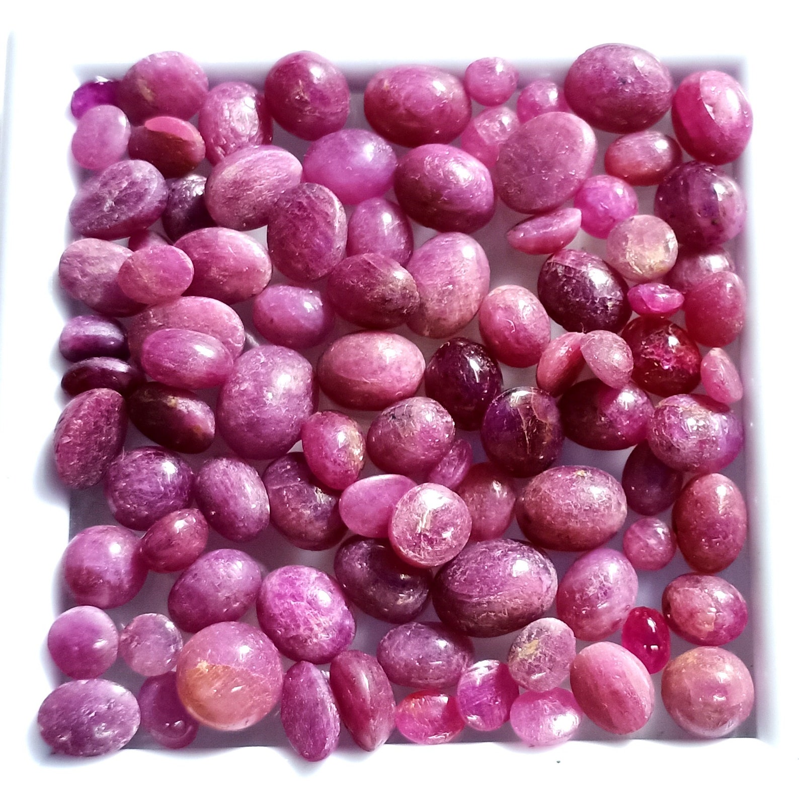 Ruby Mixed Cabochon 100% Natural Ruby Cabs 62.80 Cts | Etsy