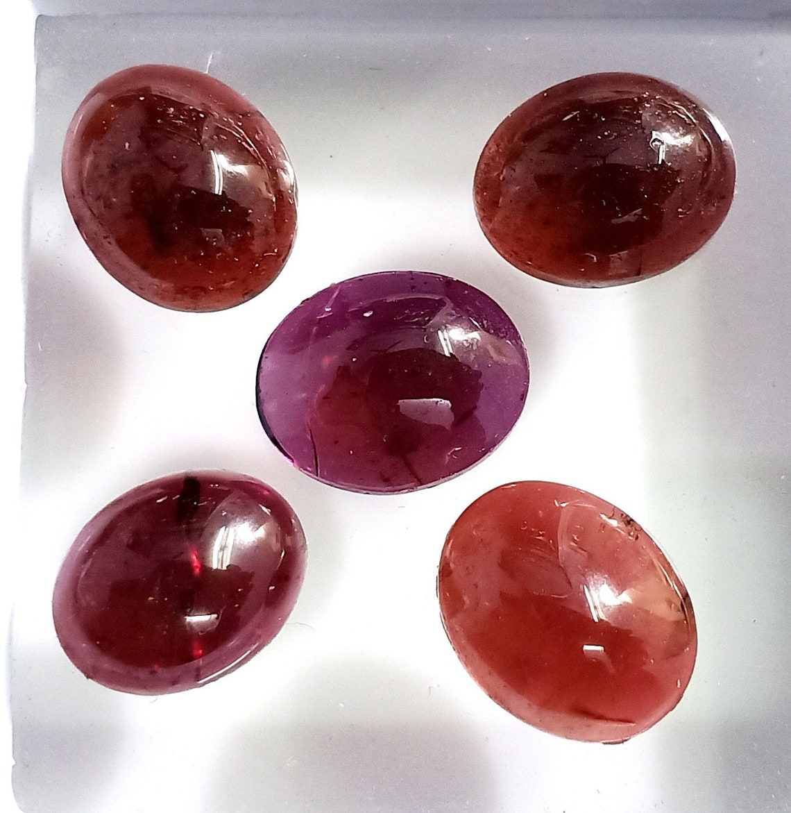 100% Natural Garnet Cabochon Oval Garnet Lot 19.20 Cts AAA | Etsy