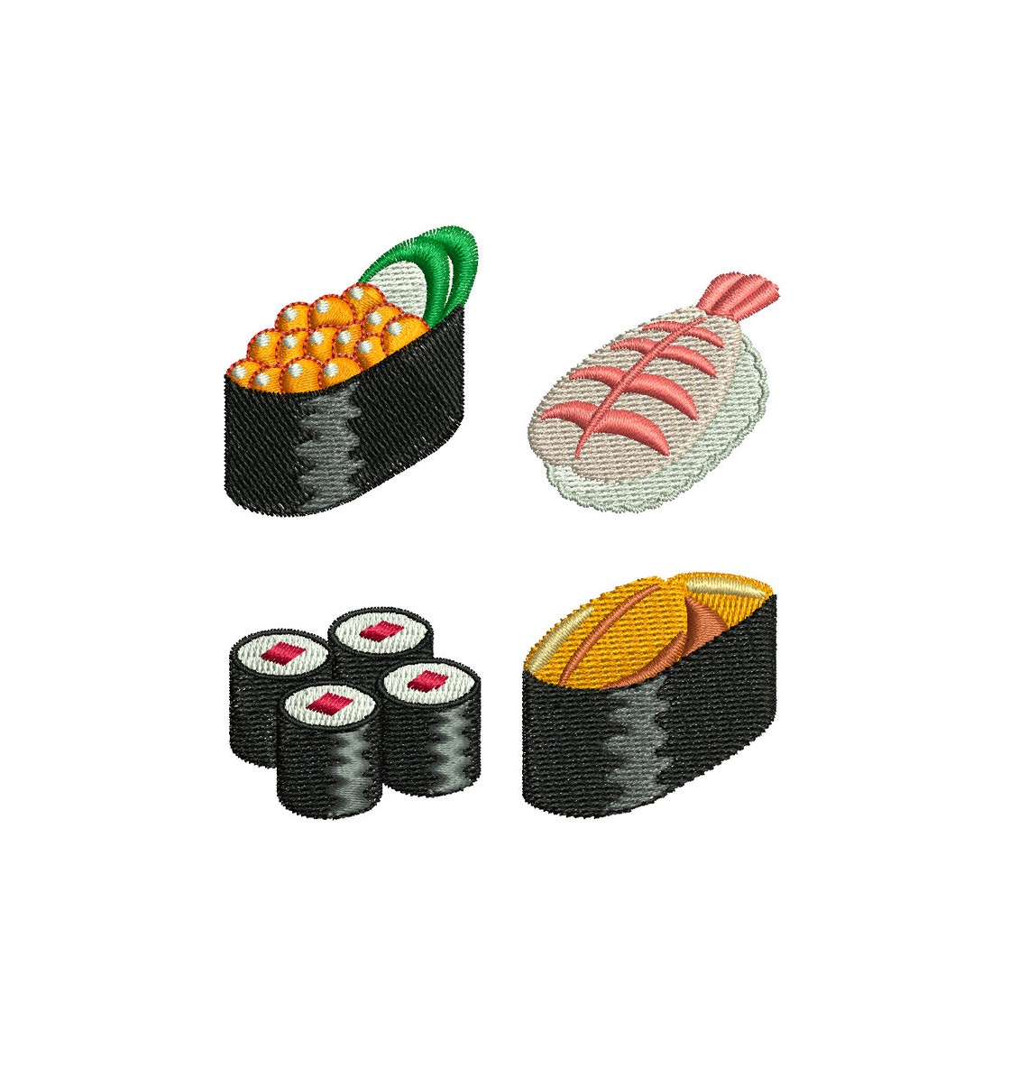 Sushi Machine Embroidery Design Setinstant Download - Etsy