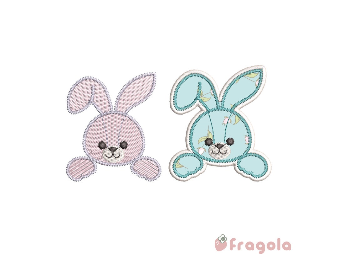 Bunny Machine Embroidery Design ,instant Download - Etsy