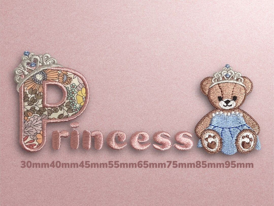 Princess Alphabet Applique Machine Embroidery Design ,instant Download ...