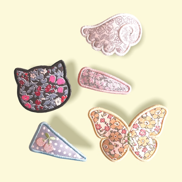 Embroidery Hair Clip - Etsy