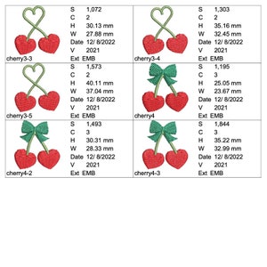 Heart Cherry Machine Embroidery Design ,instant Download - Etsy