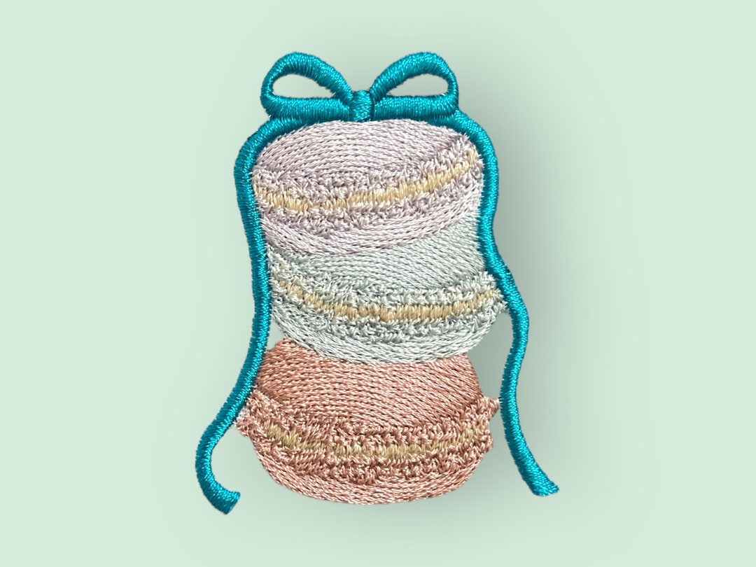 Macaron Embroidery Design ,instant Download - Etsy