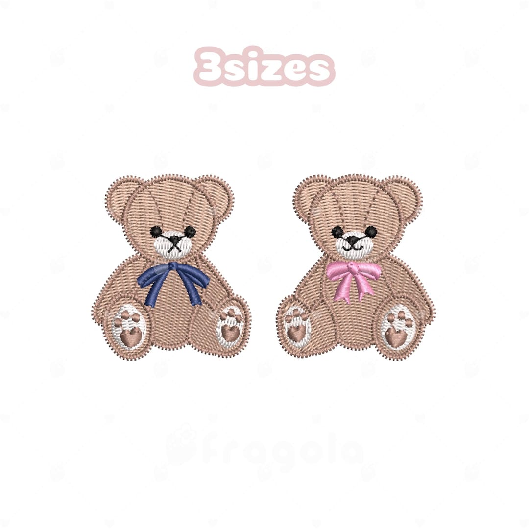 Teddy Bear Embroidery Design Set– 20 Files - Etsy