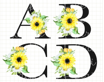 Red Floral Doodle Alphabet Set Hand Drawn Printable PNG - Etsy