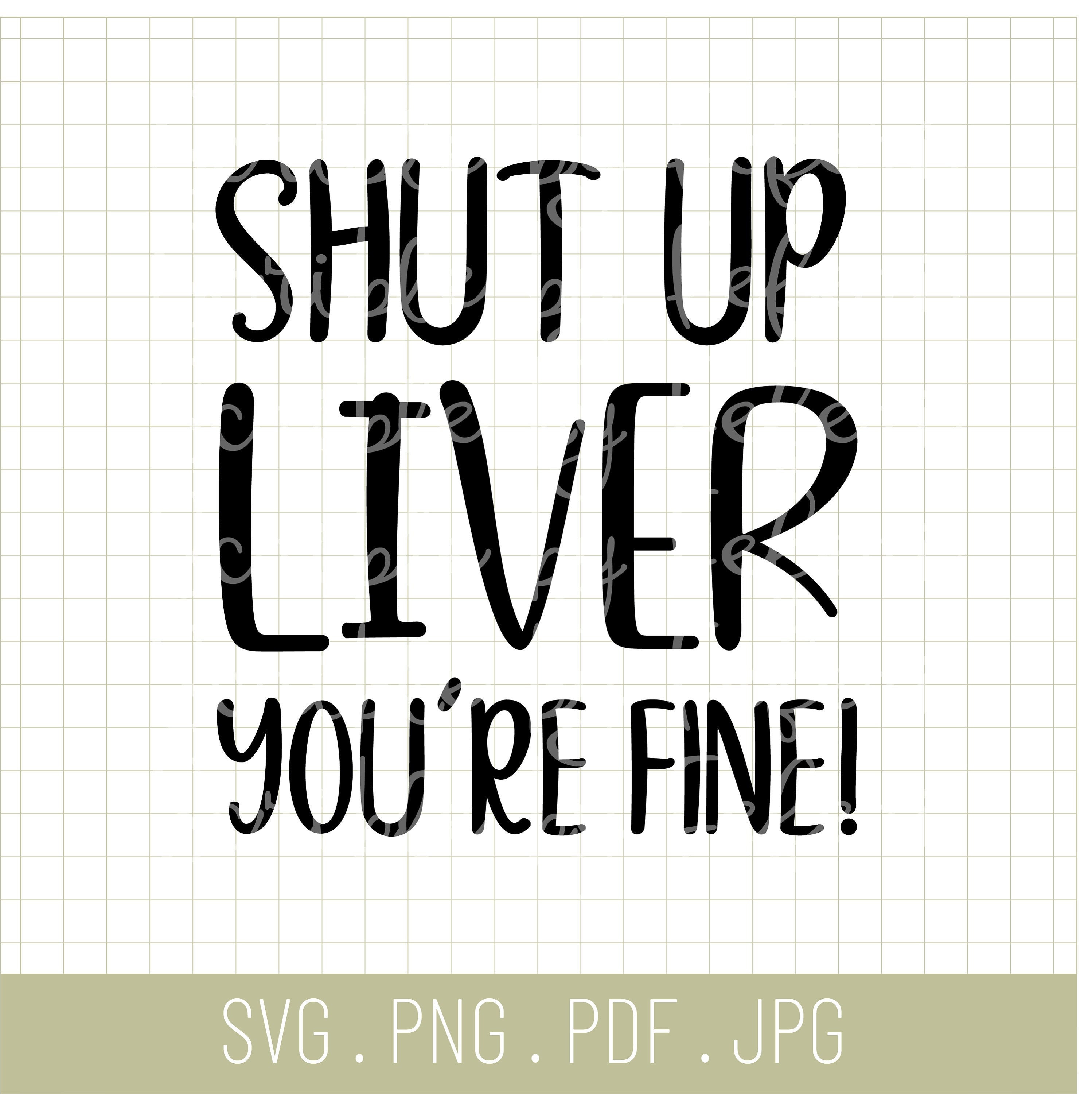 Clip Art HTV PNG Files for Cricut Can Cooler Graphics SVG Check Liver ...