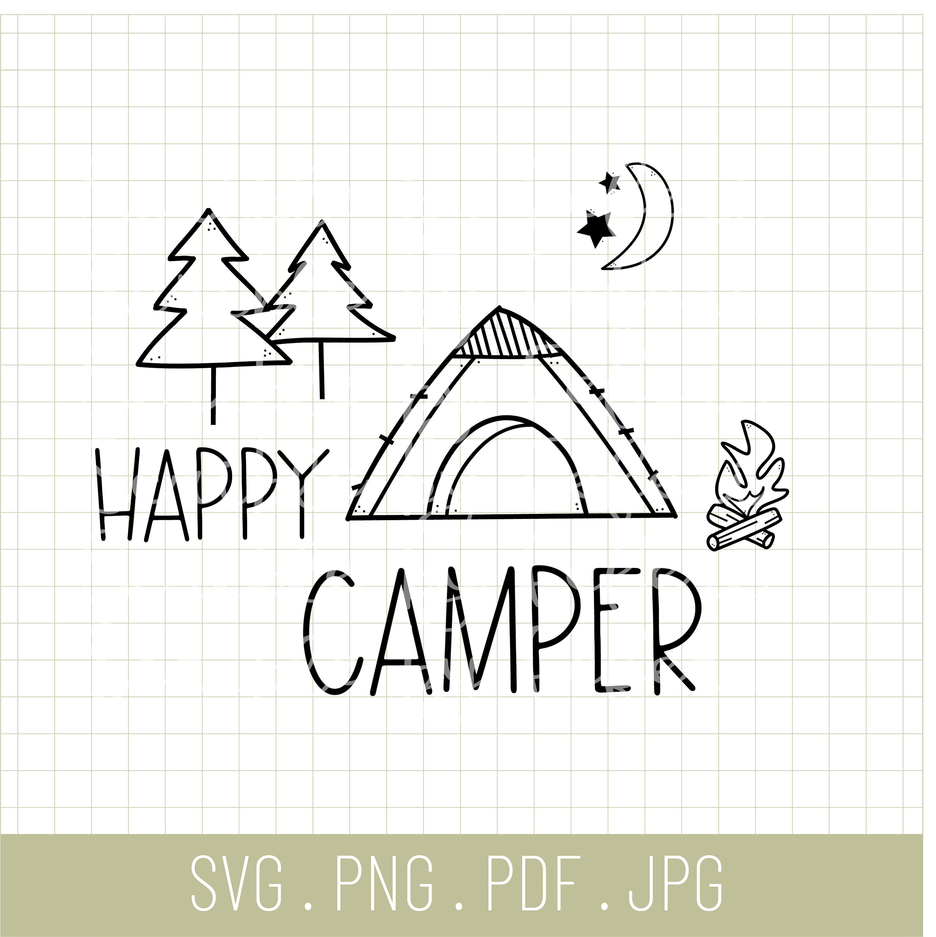 Happy Camper Svg Adventure Svg Camping Life Svg Camper Svg Camp