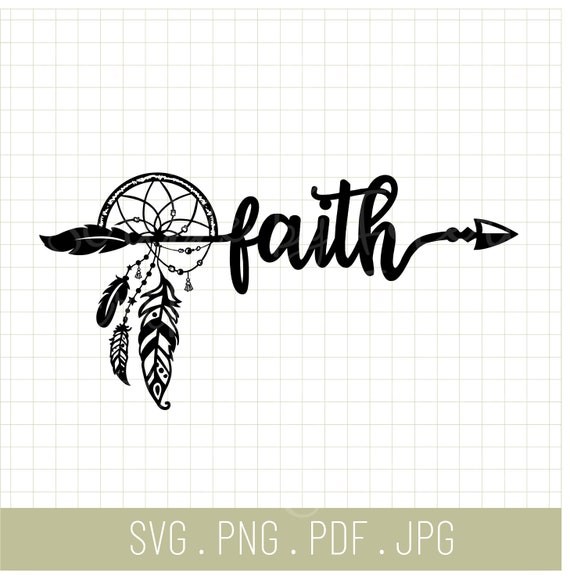 Faith Arrow Instant Digital Download Svg Ai Dxf Eps | Etsy