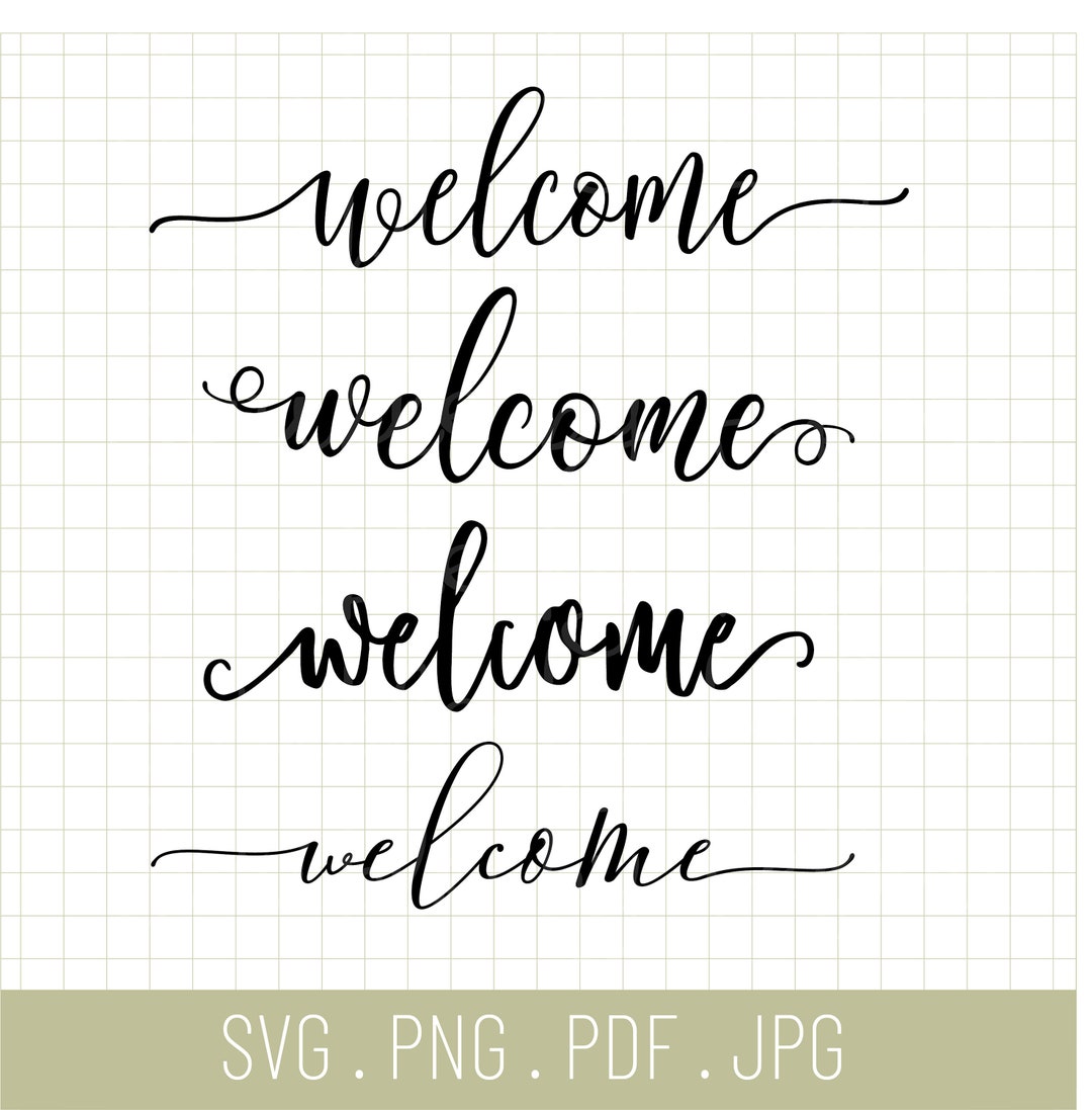 Buy Welcome Sign SVG Bundle Quotes File for Cricut Sayings Vector Art ...