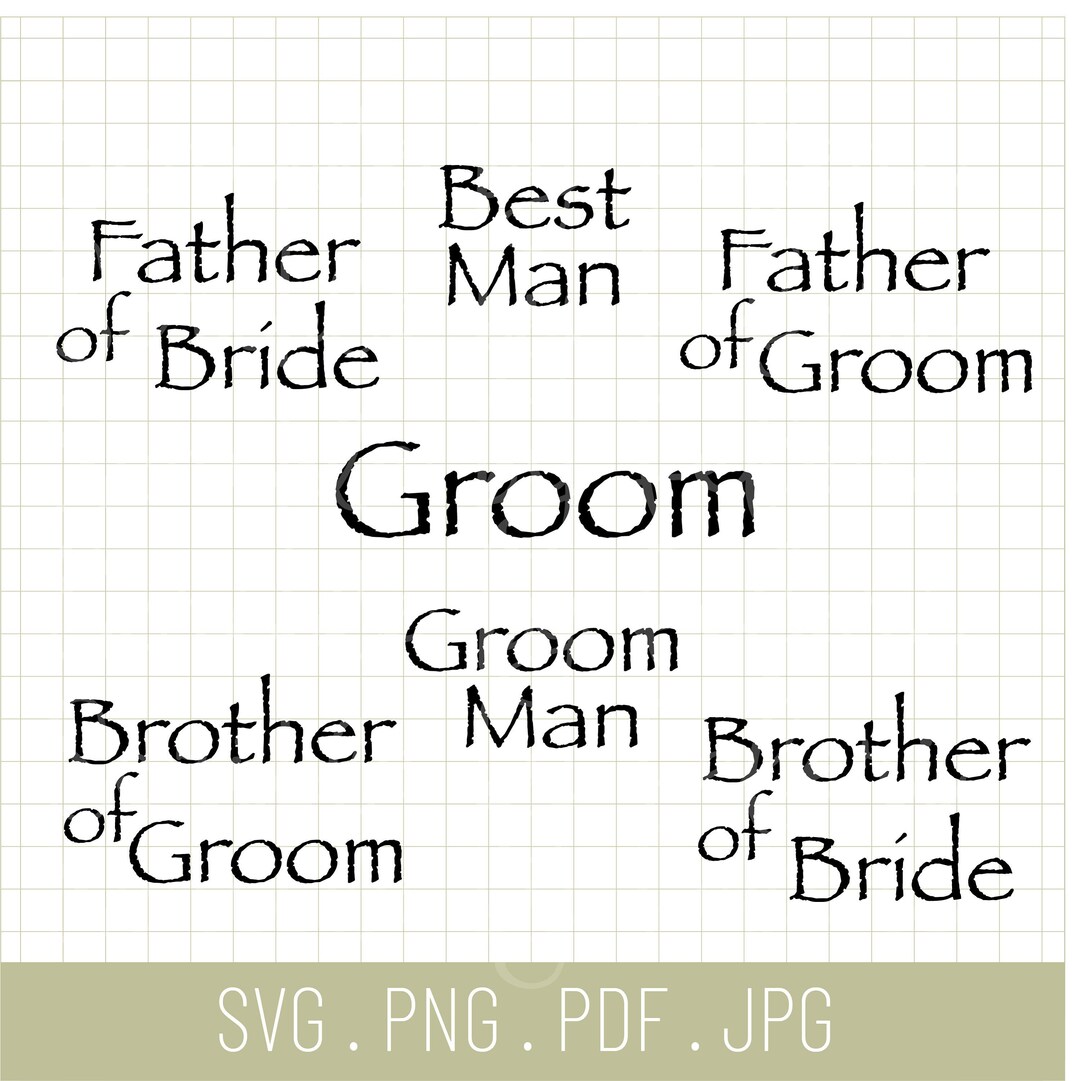 Groom Words Bundle, Groom Svg, Groomsman Svg, Best Man Svg, Bachelor ...