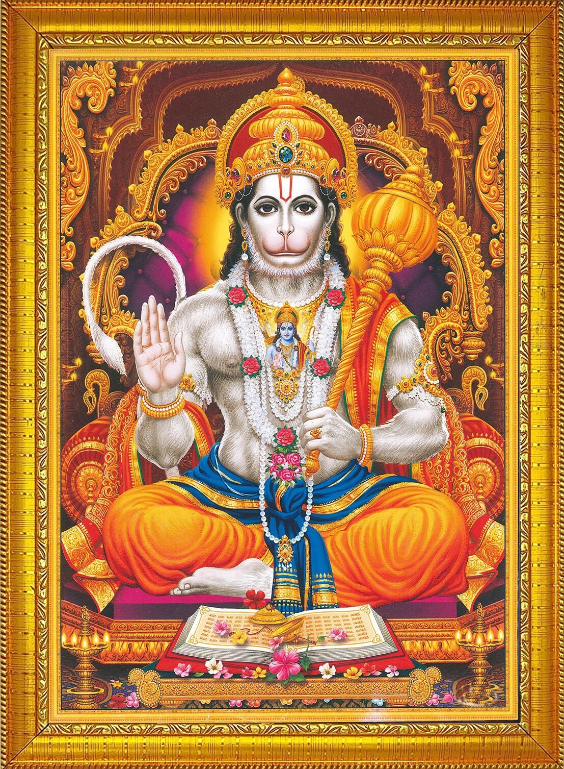 Lord Hanuman Ji Photo Frame Lord Hanuman Home Decorative Digital Photo ...