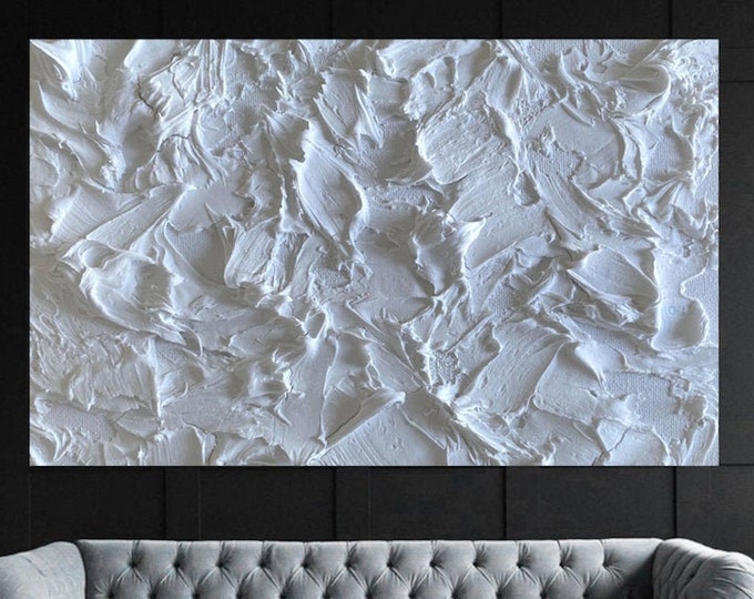 Original Handmade Heavy Texture Painting Minimalist Oversize Abstract ...