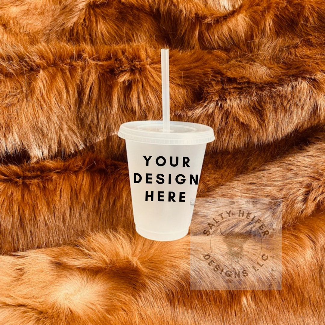 16 Oz Frosted Reusable Cold Cup Mockup - Etsy