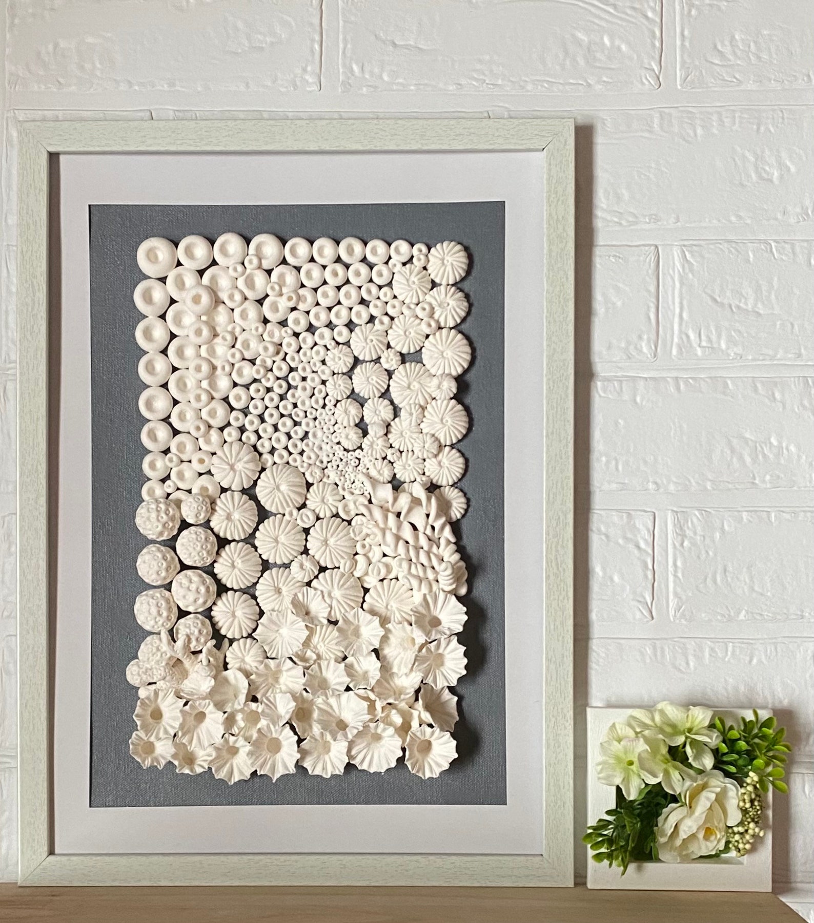 White Barnacle & Coral Clay Wall Tile Nautical Coastal Wall - Etsy