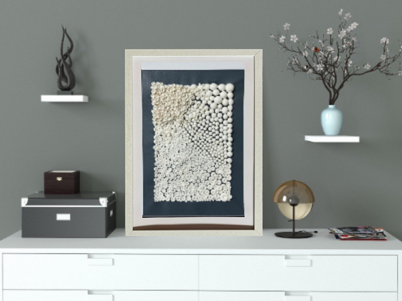 Coral Decor Wall Art Reef Shell Sea Coral 3d Clay Wall Art | Etsy