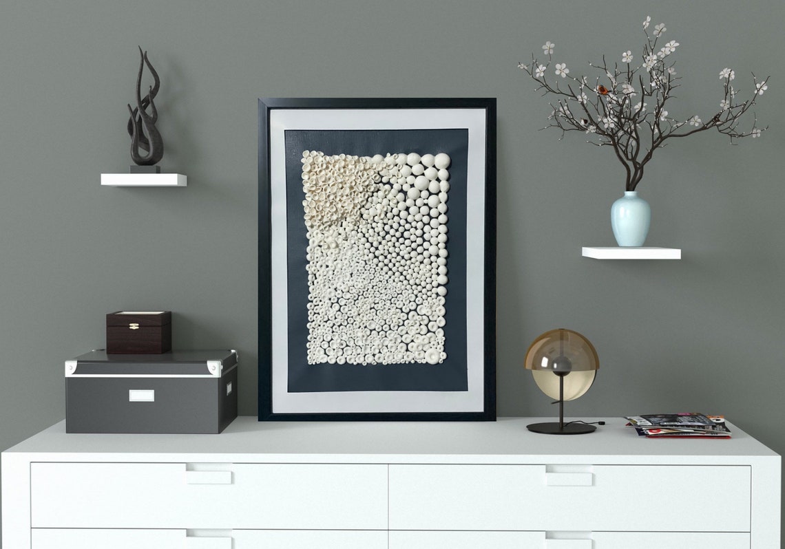 Coral Decor Wall Art Reef Shell Sea Coral 3d Clay Wall Art | Etsy