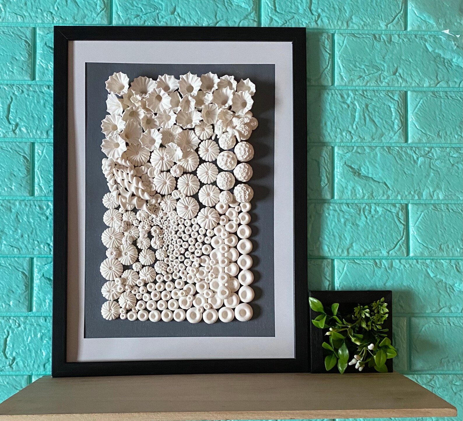 White Barnacle & Coral Clay Wall Tile Nautical Coastal Wall | Etsy