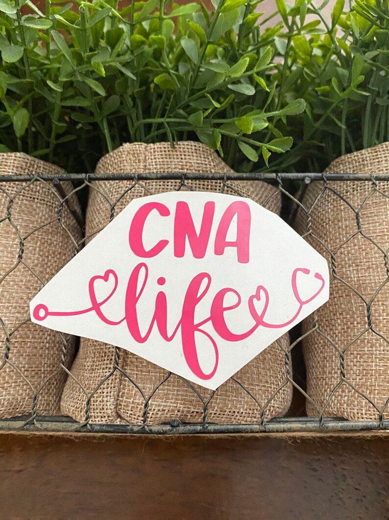 CNA Life Certified Nursing Assistant Vinyl Decal | Etsy