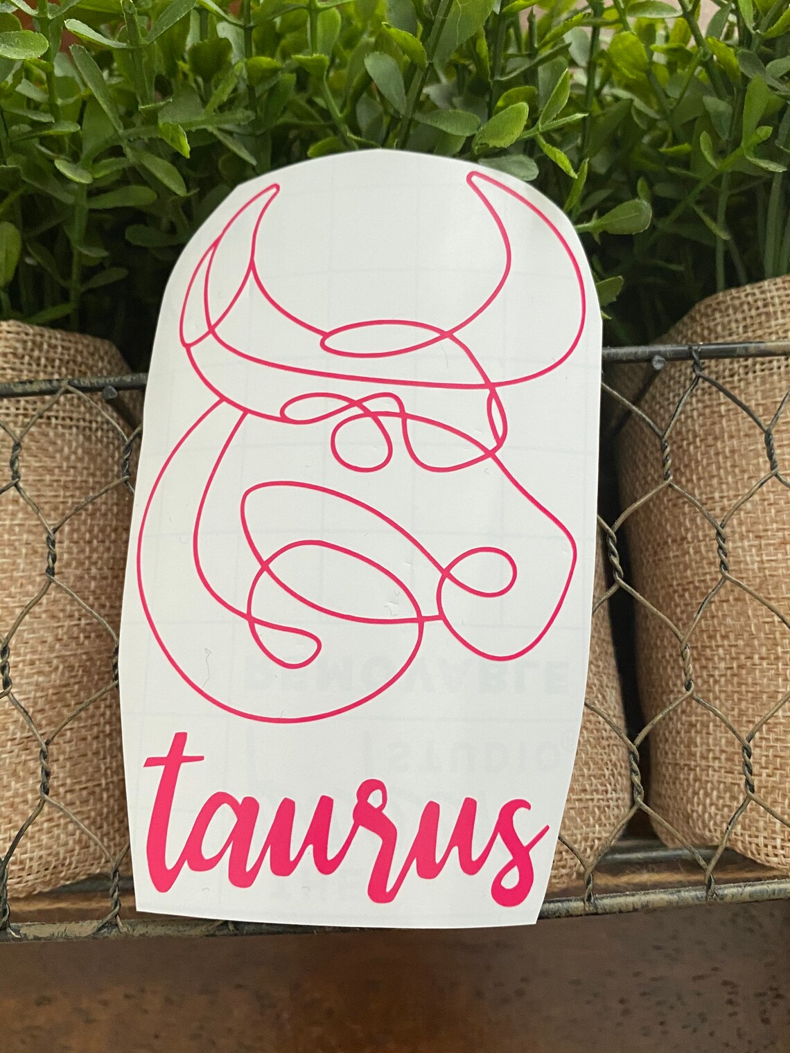 Taurus Zodiac Vinyl Decal | Etsy