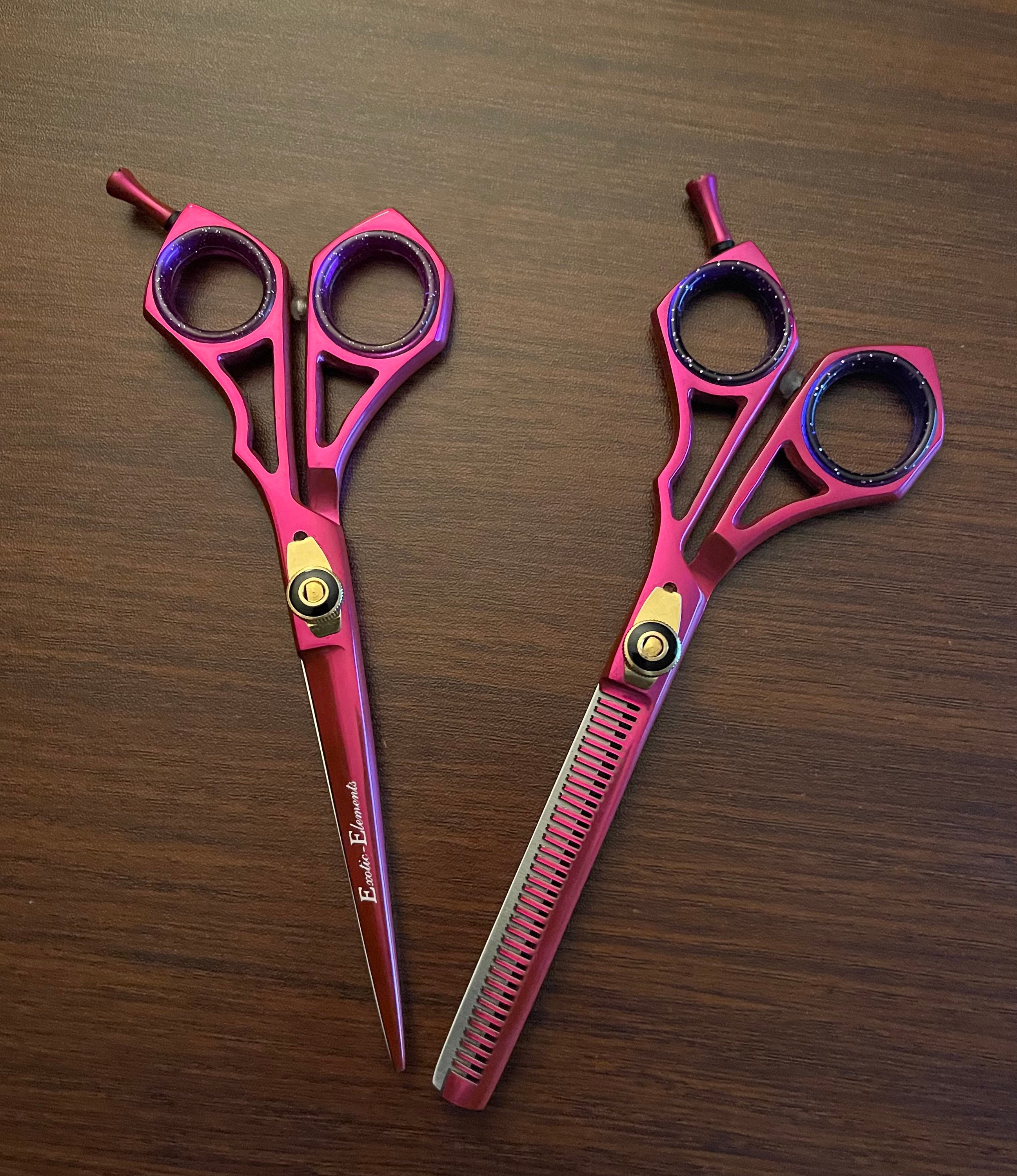 Pink Hair Cutting Scissors Professional Extremely Sharp Barber | Etsy