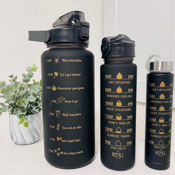 Motivational Water Bottle - Etsy