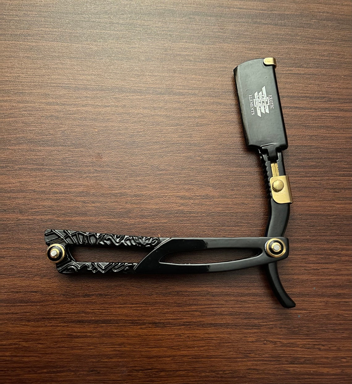 Black and Gold Cut-throat Barber Shaving Razor Straight Edge - Etsy