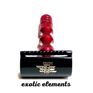 Double Edge Stainless Steel Mens Shaving Safety Razor Brand New in Red ...