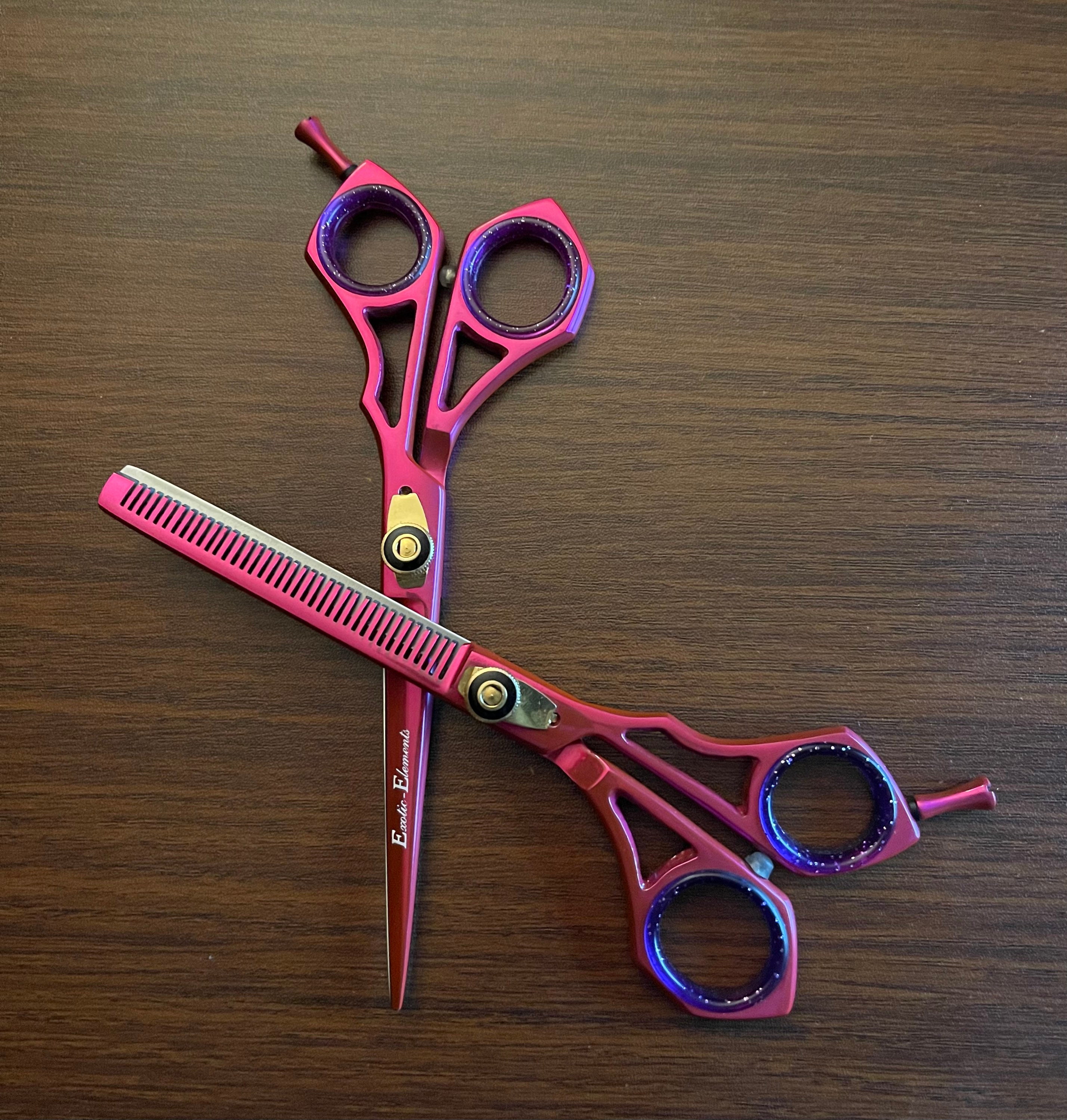 Pink Hair Cutting Scissors Professional Extremely Sharp Barber | Etsy