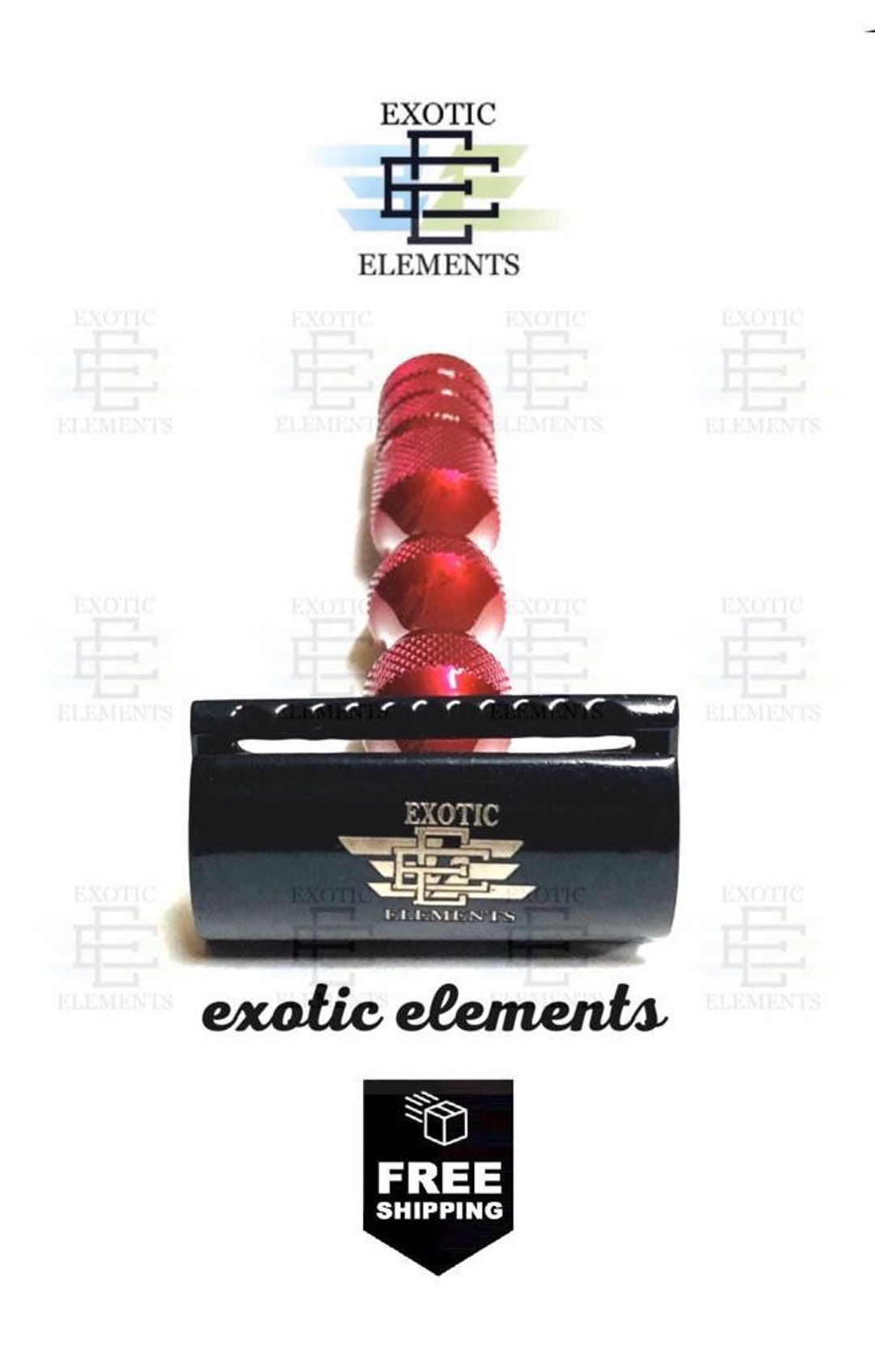 Double Edge Stainless Steel Mens Shaving Safety Razor Brand New in Red ...