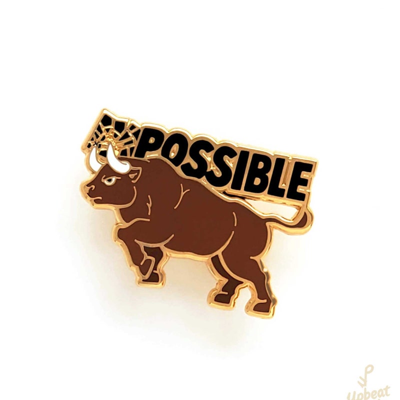 Bull Lapel Pin - Etsy