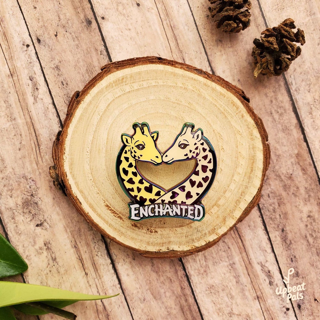 Giraffe Enchanted Rainbow Enamel Pin - Etsy