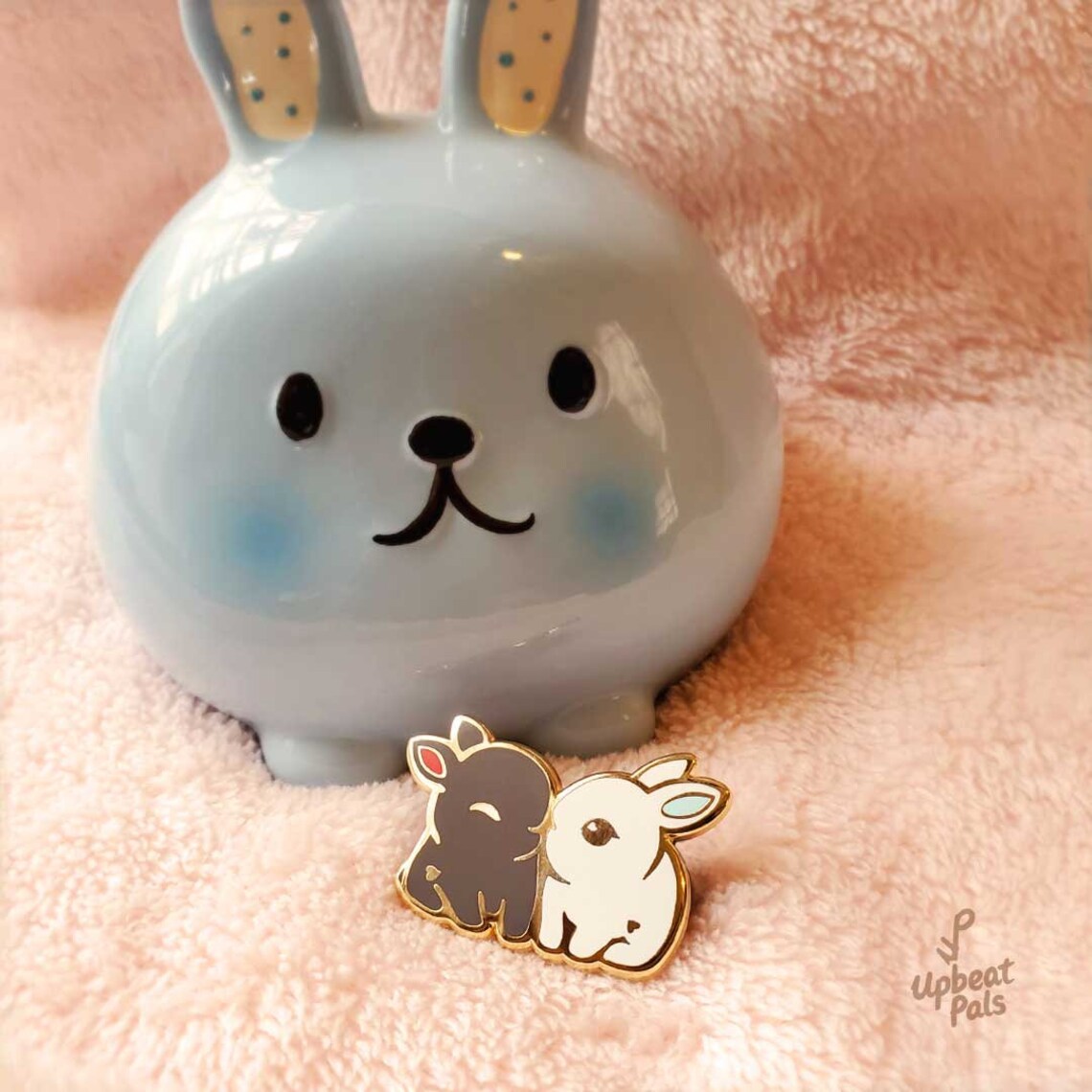 Bunny Rabbits Cute Pin | Etsy