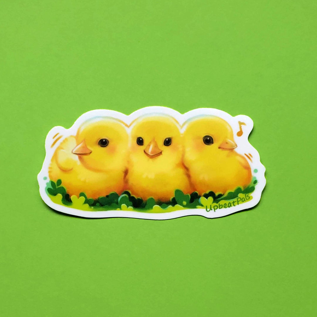 Yellow Baby Chicks Sticker - Etsy