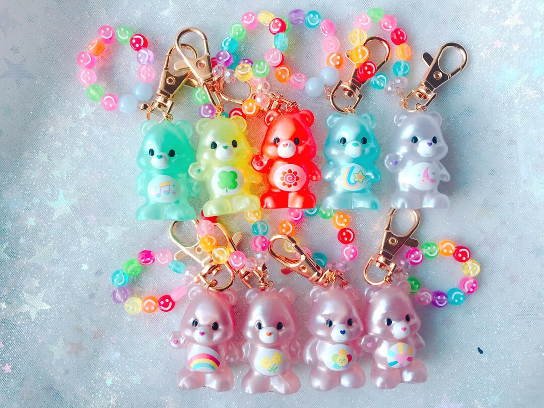 Metallic Care Bear Charm, Kawaii Charm,cute Charm,gift for Her,gift for ...