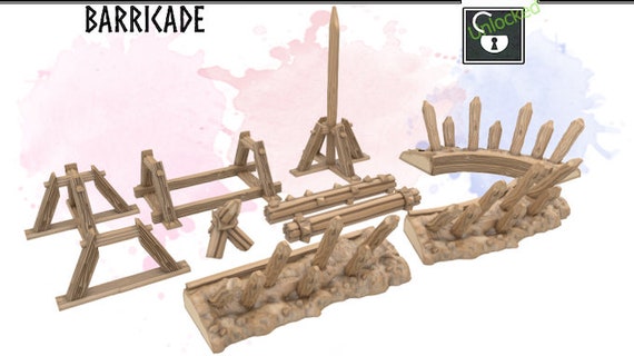 Viking Barricades Set / Viking Village / Viking Saga / Iain - Etsy