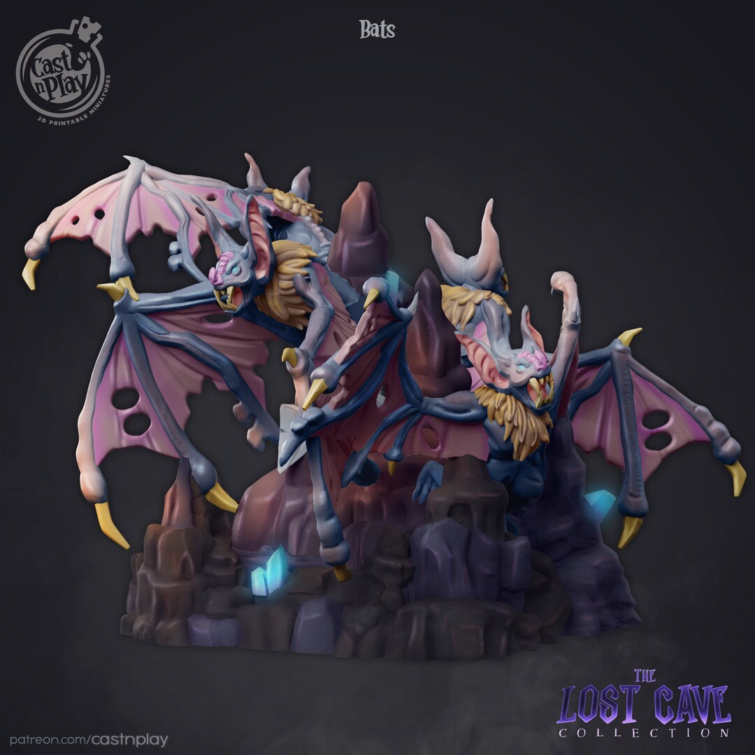 Bats / RPG / Dnd / Pathfinder / Minis / Board Game / - Etsy