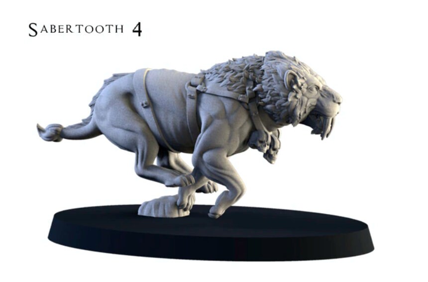Frost Sabers / Saber-toothed Tiger / Smilodon / NORTHERN OGRES | Etsy