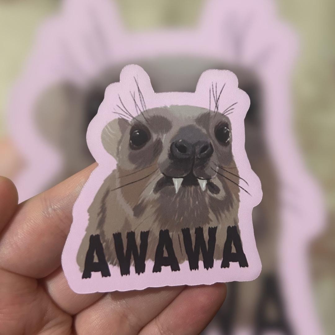 Awawa Animal, Awawa Sticker , Hyrax , Hyrax Sticker , Girlfriend Gifts ...
