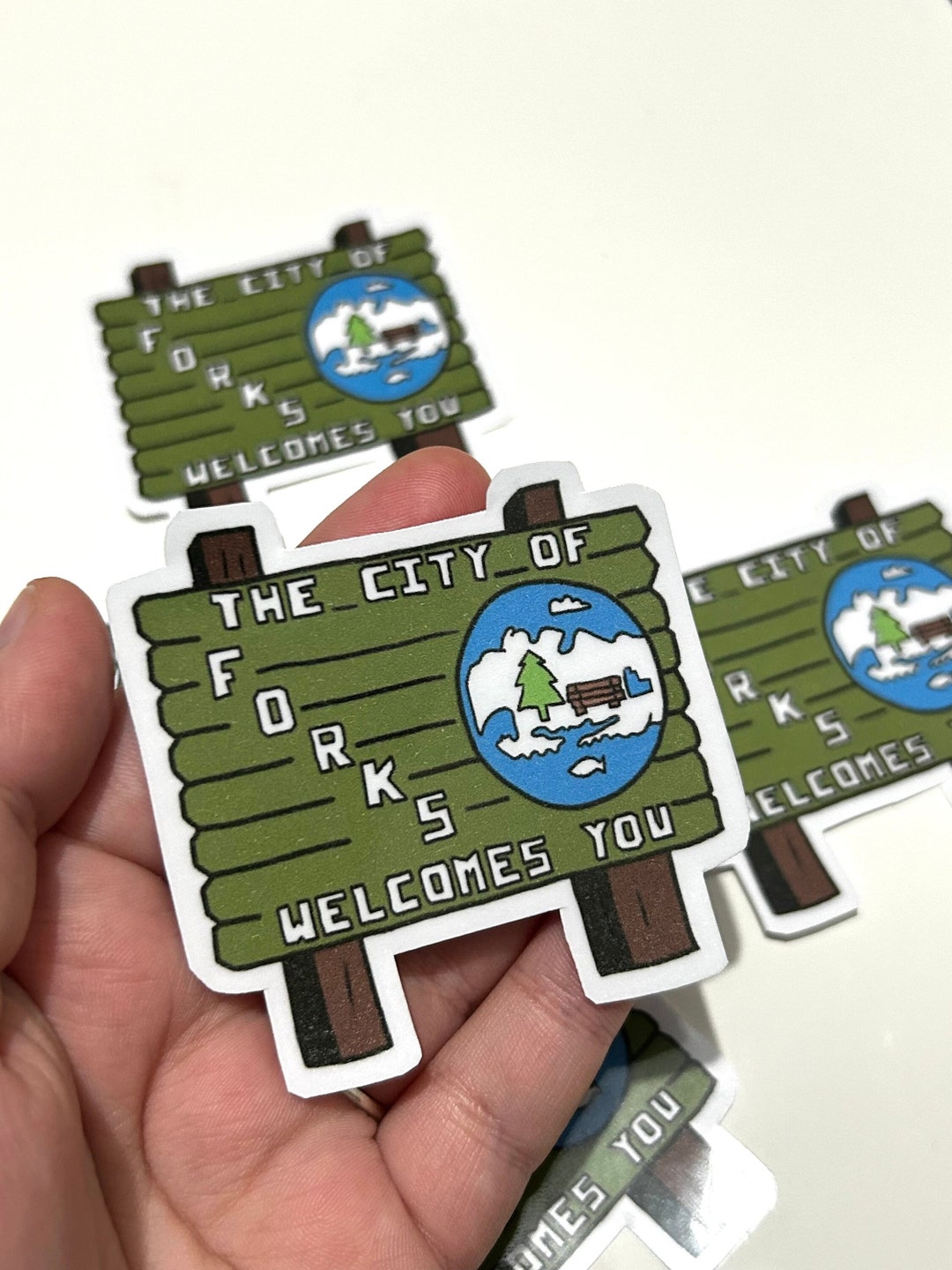 City of Forks Sticker | Vampire Sticker | Forks Washington Gift - Etsy