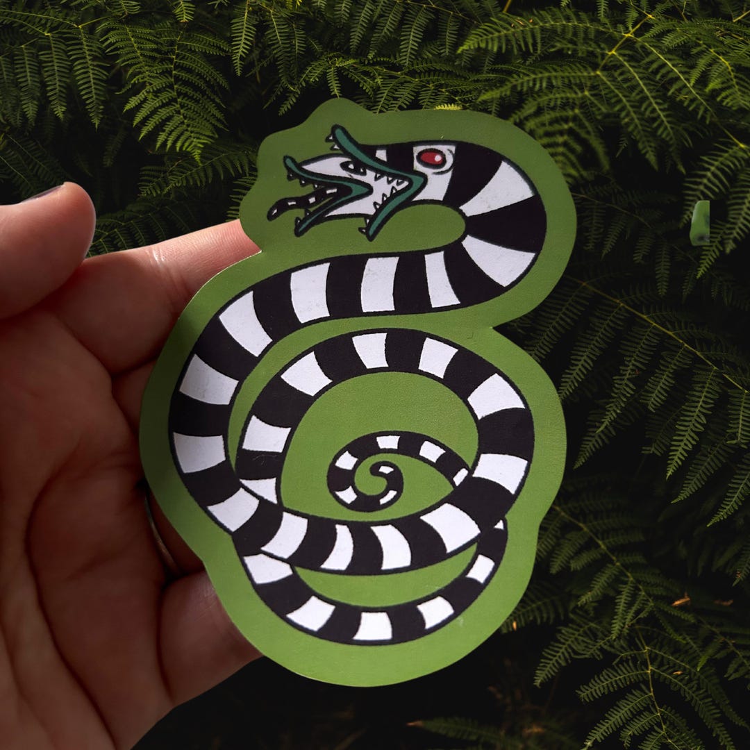 Sandworm Beetlejuice Inspired Sticker , Tim Burton Style - Etsy