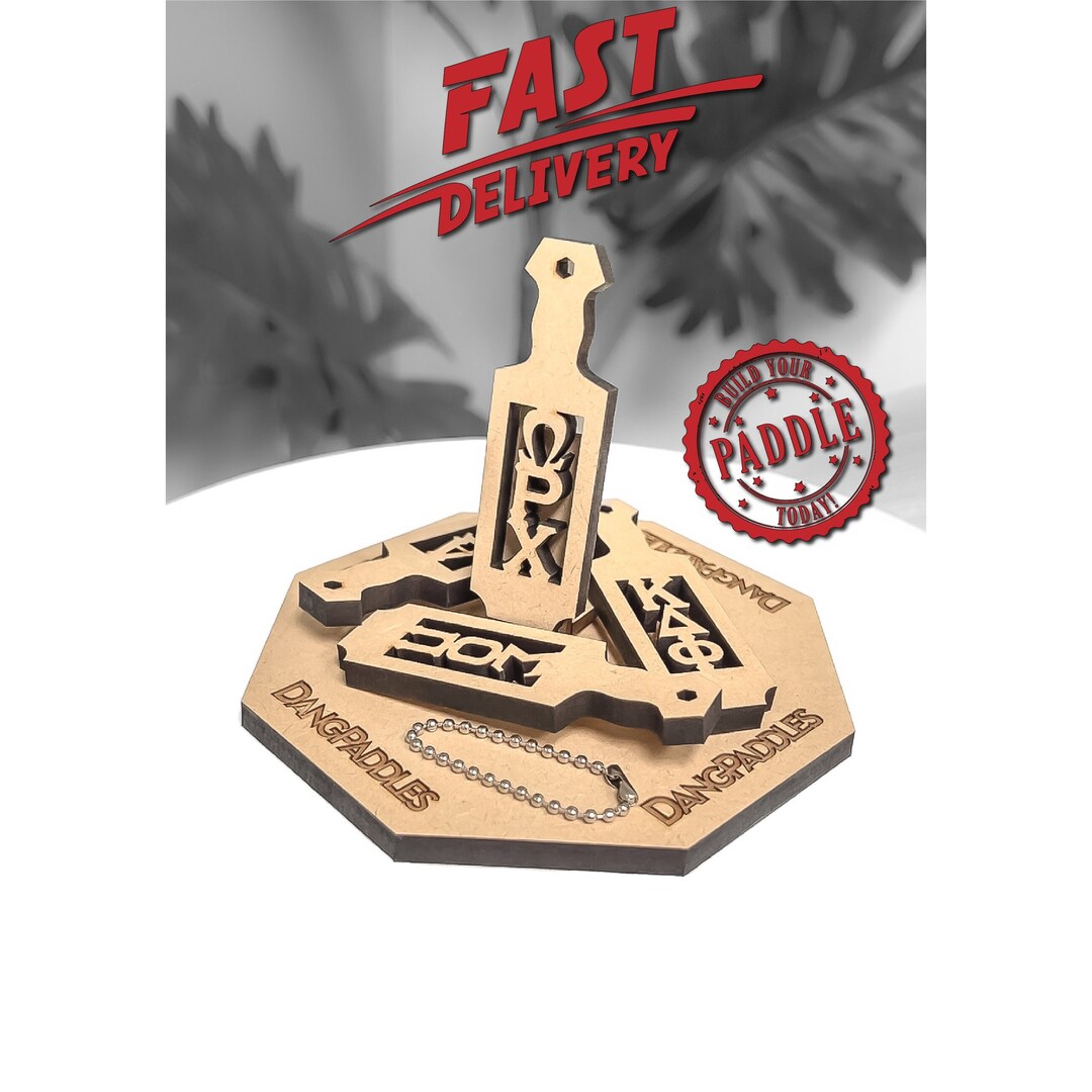 Personalized Dang Paddles Mini Key Chain for Greek Fraternity Sorority ...
