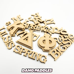 V2 - Double Stacked Wooden Greek Alphabet Letter | Word for Fraternity ...