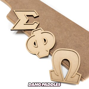 V5 - Double Stacked Block Wooden Greek Alphabet Letter Word for ...