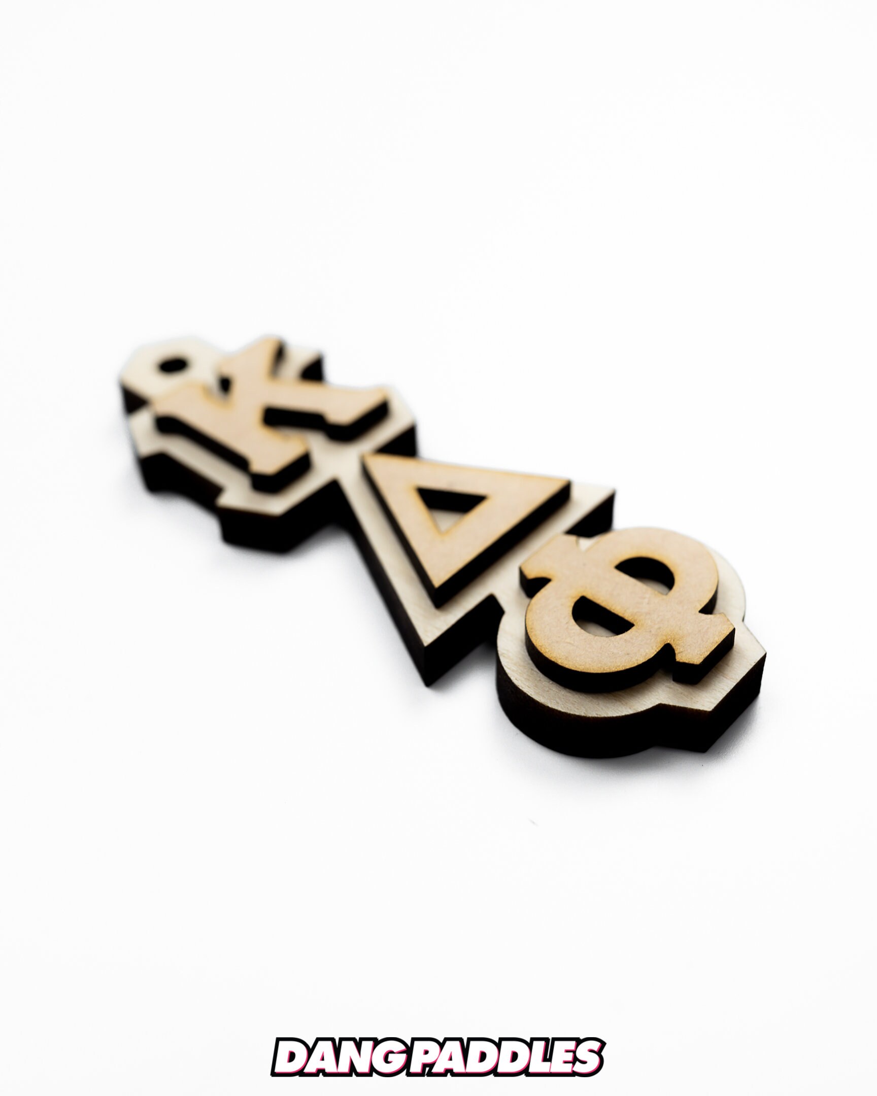 Personalized Greek Letter Shaped Dang Paddles Mini Paddle for - Etsy