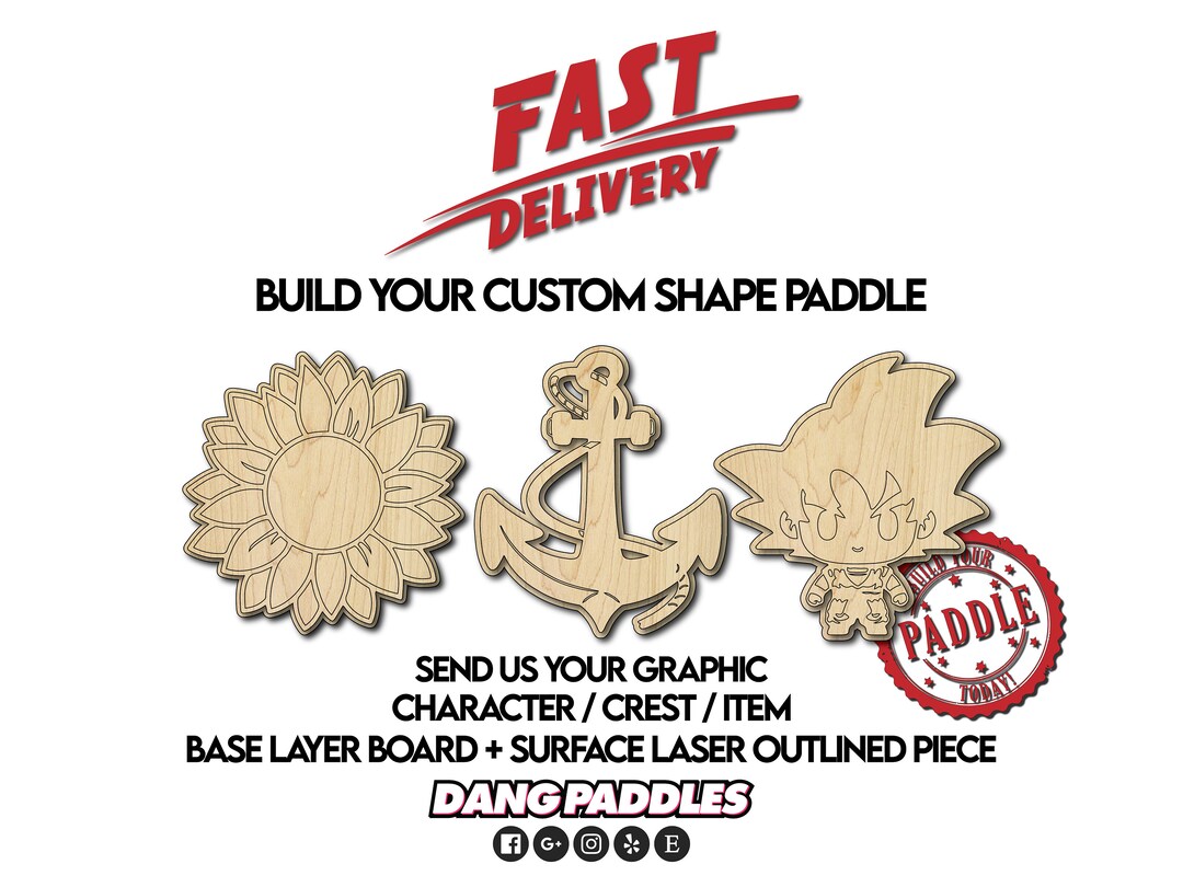 Build Your Custom Shape Paddle - Crest Character Item - Personalized ...