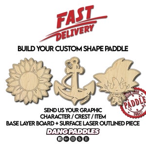 Build Your Custom Shape Paddle - Crest Character Item - Personalized ...