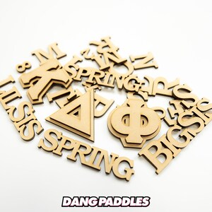 V2 - Wooden Greek Alphabet Letter - Fraternity Sorority Craft - Dang ...